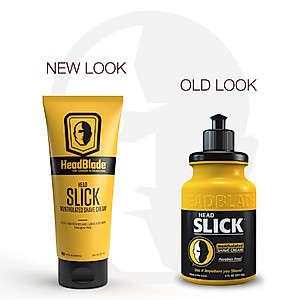 ATX Men's Head Shaving Basics Bundle with 8oz HeadSlick Cream, Razor, Blade Refills - Close Shave Kit with An Easier and Faster Shave