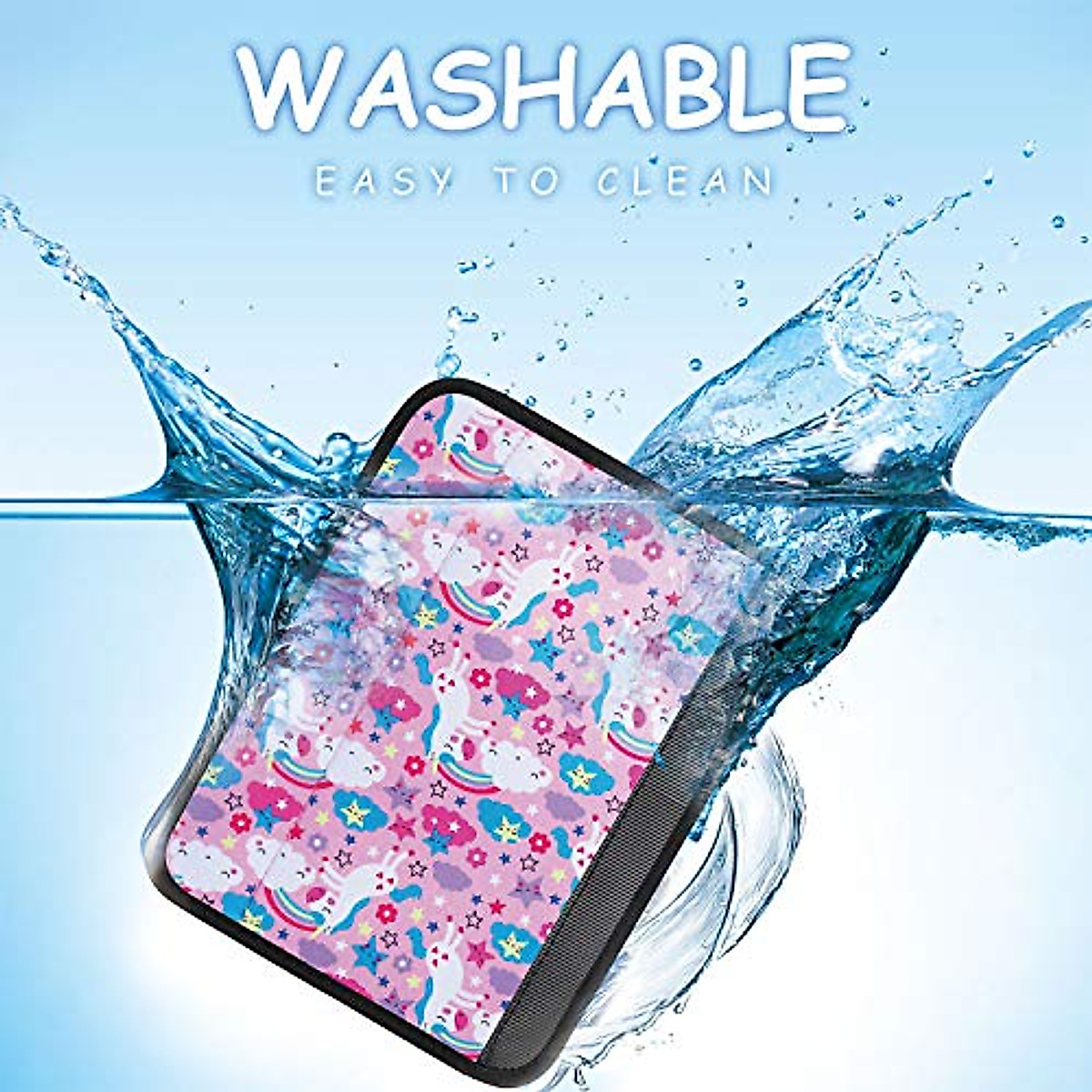 YR Seat Belt Cover for Kids, Soft Comfort Seat Belt Cushion for Children, Cute Cartoon Pattern Car Seat Belt Pads Cover for Girls and Boys, 1 Pack, Unicorn