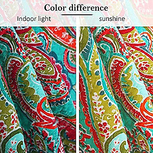 Qucover Quilts Queen Size 3-Piece Paisley Bedspread Quilt Sets, Soft Cotton Microfiber Quilt Bedding Set with 2 Pillowcase, Lightweight Bedspread for Queen Beds, 90x98 Inch