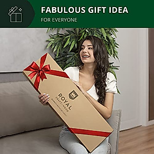 ROYAL CRAFT WOOD Luxury Bathtub Caddy Tray, 1 or 2 Person Bath and Bed Tub Table with Extending Sides, Adjustable Organizer Tray for Bathroom - Free Soap Dish (Black)