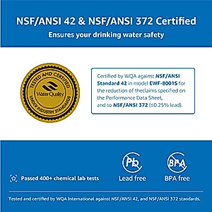 Waterdrop 3US-AF01 Under Sink Water Filter, Replacement for Standard Filtrete® 3US-AF01, 3US-AS01, Aqua-Pure AP Easy C-CS-FF, WHCF-SRC, WHCF-SUFC, WHCF-SUF, NSF/ANSI 42 Certified, Pack of 3