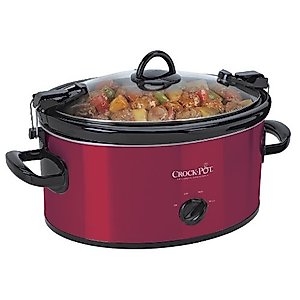 Crock-Pot 6-Quart Cook & Carry Oval Manual Portable Slow Cooker, Red - SCCPVL600-R