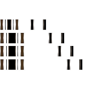 White Water Archery Laminated Brown Traditional 12 Crest Arrow Wraps 15 pk Choose Length Width (7.75)