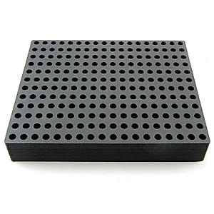 Polar Whale Test Tube Radioimmunoassay Rack Black Foam Storage Rack Organizer Stand Transport Holds 216 Tubes Fits up to 13mm Diameter