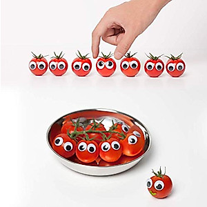 Aibus Pack of 200pcs Googly Eyes Craft Supplies: 0.47in (12mm) 0.49in (15mm), Black Wiggle Googly Eyes with Self-Adhesive