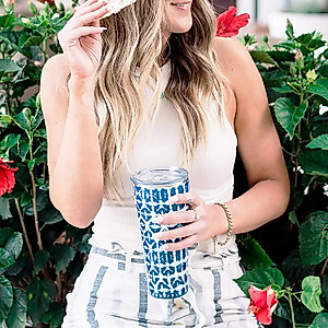 Swig Life 22oz Tumbler - Discontinued Prints - Insulated Coffee Tumbler with Lid, Cup Holder Friendly, Dishwasher Safe, Stainless Steel, Large Travel Mugs for Hot and Cold Drinks (Hey Boo)