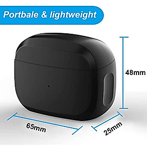 Charging Case Compatible with Jabra Elite 65t / Active 65t, Replacement Charger Case Protective Cover for Elite 65t, Active 65t Bluetooth Earbuds (Black)