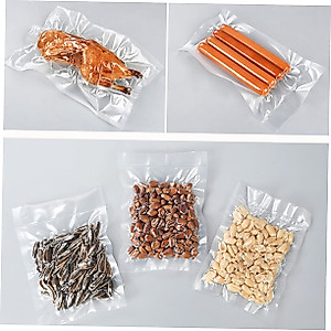 ABOOFAN 100pcs Saver Bag Food Preservation Bag Clear Sealable Bags Heart Baking Pan Space Saver Seal Bags Clear Sealed Food Bags Selladora Al De Vac Sealer Fresh Sealer Vacuum