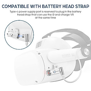 KKCOBVR Q2PRO IR Battery Head Strap with i2 Illuminator Infrared Light Compatible for Meta Quest 2