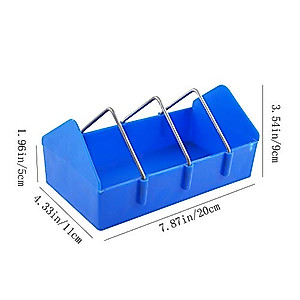 OMEM Bird Feeder Water Food Feeding,Bird Cage Feeder,Bird Outdoor Feeding Trough,Storage Feed Supplies (20CM)