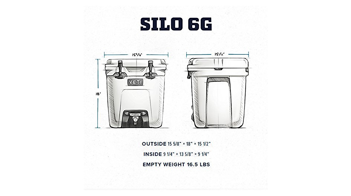 YETI Silo 6 Gallon Water Cooler - Heavy-Duty Insulated Hydration Station