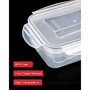 FOOYOO 56 Pcs Large Food Storage Containers Set with Lids, Airtight Plastic Containers for Pantry & Kitchen Organization, BPA-Free, Leak-Proof