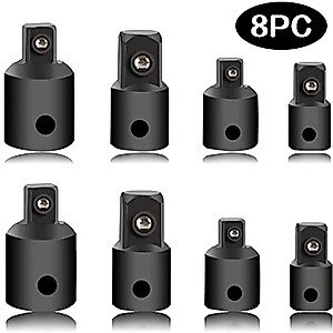 24pcs Impact Extension & Socket Adapter, Mgtgbao Socket Set Extension/ 1/4-Inch Hex Shank Drill Extension | CR-V Steel