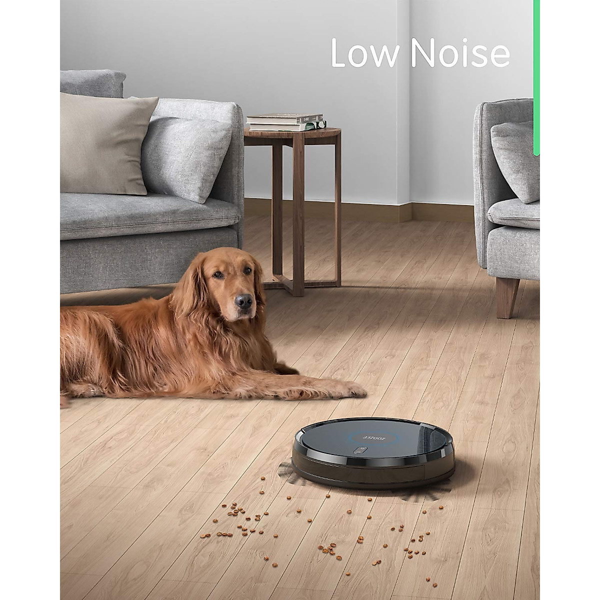 zoozee Z50 Robot Vacuum Cleaner with 3000Pa Max Suction Power, Vacuum and Mop 2-in-1,5200mAh Super Battery Life,Quiet and Self-Charging, Pet and Carpet Friendly Robtic Vacuum, Works with Siri Alexa