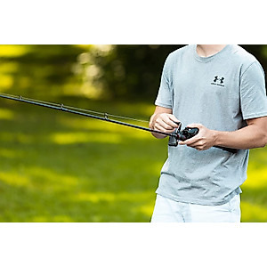 Cadence Vigor Baitcasting Rod 2-Piece Fishing Rods Ultralight & Sensitive Baitcaster Rod-37 Ton Carbon Fuji Reel Seat & Stainless Steel Guides with SiC Inserts Portable Baitcast Rods