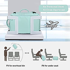 Large Travel Backpack (2 Pieces Pink & Pink) as Person Item Flight Approved, 35L or 40L Carry On Backpack, 16 Inch or 17 Inch Laptop Backpack, Waterproof Backpack, Durable College Bookbag, Hiking Bag