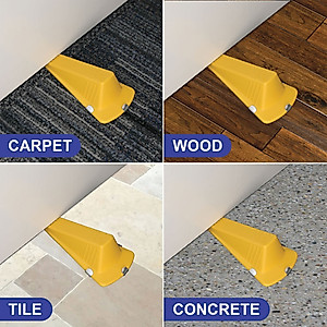 Giant Foot Doorstop, Magnetic, Yellow, 2" x 3.5" x 6.8" (00967)