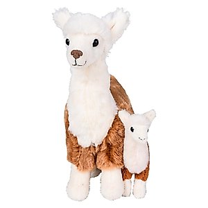 The System Sellers Adorable Mini (7"-8") Mother and Baby Birth of Life Plush Stuffed Animal (Llama)