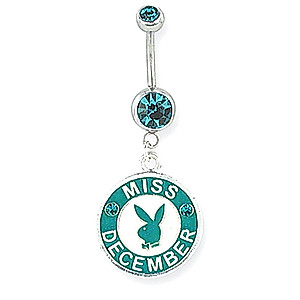 Playboy Miss December Belly Ring