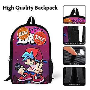 Valvia Cartoon Backpack Durable Lightweight Laptop Backpack for Men Women Boys Girls University Travel Shoulder Bag 17 inch