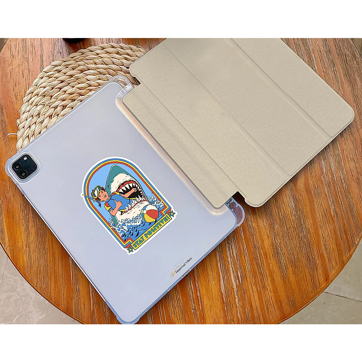 IMPERIAL VIBES – Stay Positive Sticker – Vinyl Decal for Car, Truck, and Van – Removable Indoor and Outdoor Use for Laptop Sticker – Waterproof Decal for Window and Waterbottle – Pack of 2 Imp 47