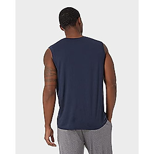 32 DEGREEES Men's Cool Classic Relaxed Tank | Anti-Odor | 4-Way Stretch | Moisture Wicking, Navy, Large