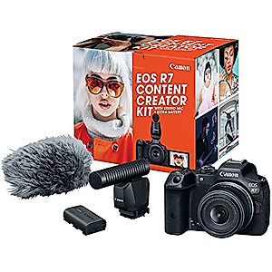 Canon 5137C055 EOS R7 Mirrorless Camera Content Creator Kit Bundle with 3 YR CPS Enhanced Protection Pack