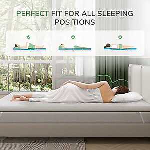 Novilla 2 Inch King Size Mattress Topper, Ultra Soft Memory Foam Mattress Topper King for Comfort & Cooling Night Sleep, Ventilated & Skin-Friendly, CertiPUR-US Certified