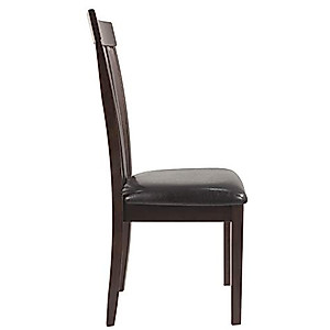 Signature Design by Ashley Hammis Rake Back Dining Room Chair, 2 Count, Dark Brown