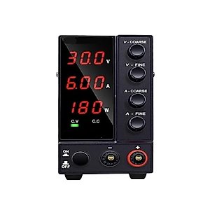 Adjustable DC Power Supply 30V 10A Power Supply 60V 5A Voltage Regulator Stabilizer Switching Bench Source(3Digits 120V 3A)