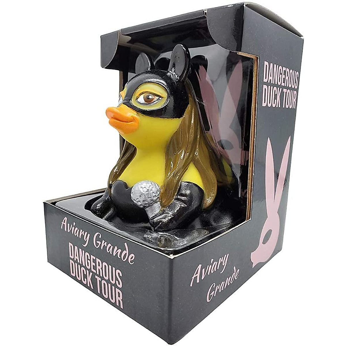 CelebriDucks Aviary Grande Dangerous Duck Tour - Premium Bath Toy Collectible - Pop Music Themed - Perfect Present for Collectors, Celebrity Fans, Music, and Movie Enthusiasts