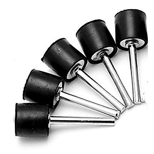 Bioristar 1/2 Inch Rubber Mandrel Sand Drum Holder Sanding Drum Rubber Bands with 1/8 Inch Shank for Sanding Drum Holder Sleeve Rotary Tool 12 Pcs