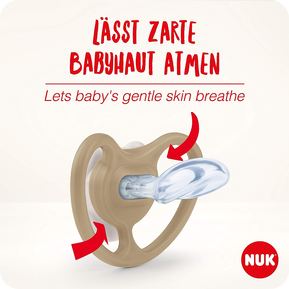 NUK Space Baby Dummy | 0-6 Months | Soothers with Extra Ventilation| BPA-Free Silicone | Disney Winnie The Pooh | 2 Count