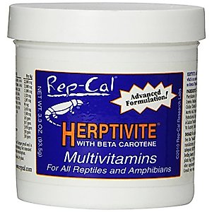 Rep-Cal 52299 SRP00300 Herptivite Multivitamin and Mineral Powder Reptile/Amphibian Supplement, 3.3 oz
