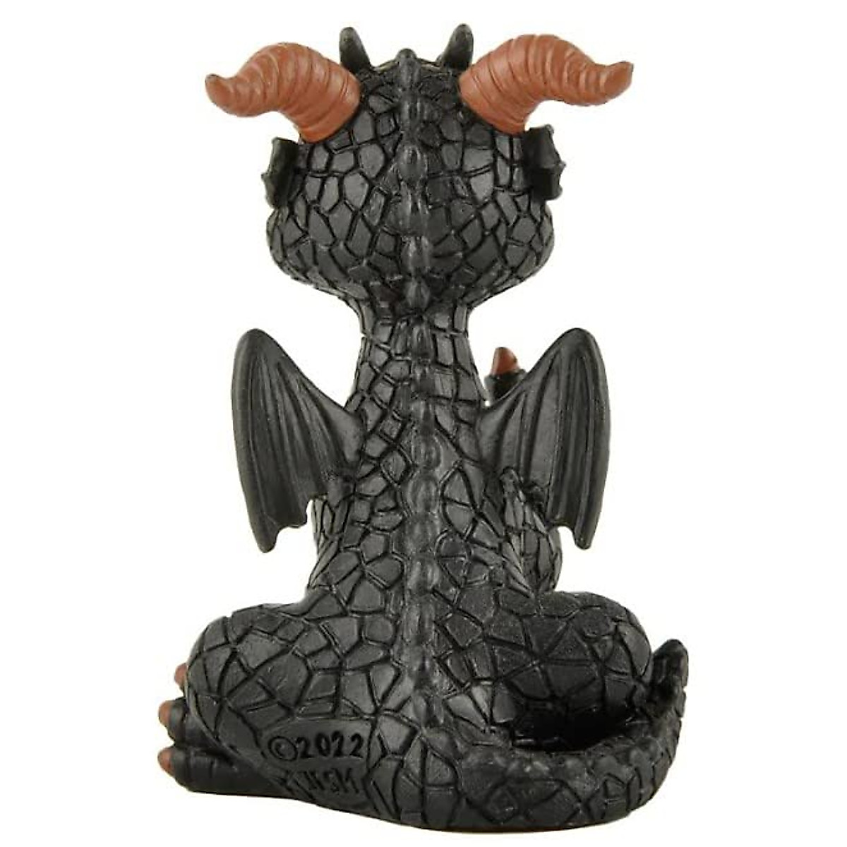 Baby Black Dragon Raising Middle Finger Funny Figurine - Home Décor Art Housewarming Gift, New Home Gift Ideas for Women Men Friends, New Apartment Gift Ideas Decor, Unique Housewarming Gifts