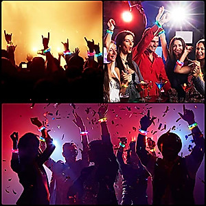 Mikulala 24Pcs Glow in the Dark Party Supplies for Kids/Adults, Flashing Light up Toys LED Bracelets Glow Sticks , Neon Christmas Party Favors Carnival Birthday Concert Party Games Gifts Accessory