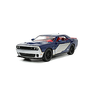Jada Toys Marvel 2015 Dodge Challenger SRT Hellcat Die-cast Car w/ 2.75" Thor Figure, Toys for Kids and Adults
