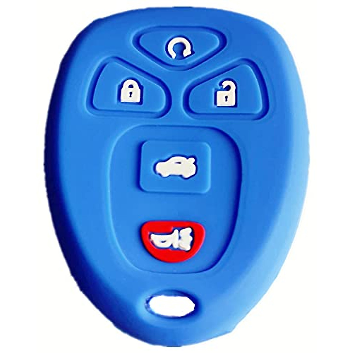 Smart Key Fob Cover Case Protector Keyless Remote Holder for Buick Gmc Chevrolet Cadillac Special blue