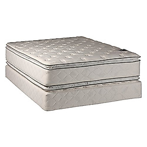 Dream Solutions USA Brand Gentle Plush Queen 60"x80"x12"Mattress and Box Spring Set - Fully Assembled Double Sided Pillowtop, Sleep System with Enhance Support, Orthopedic