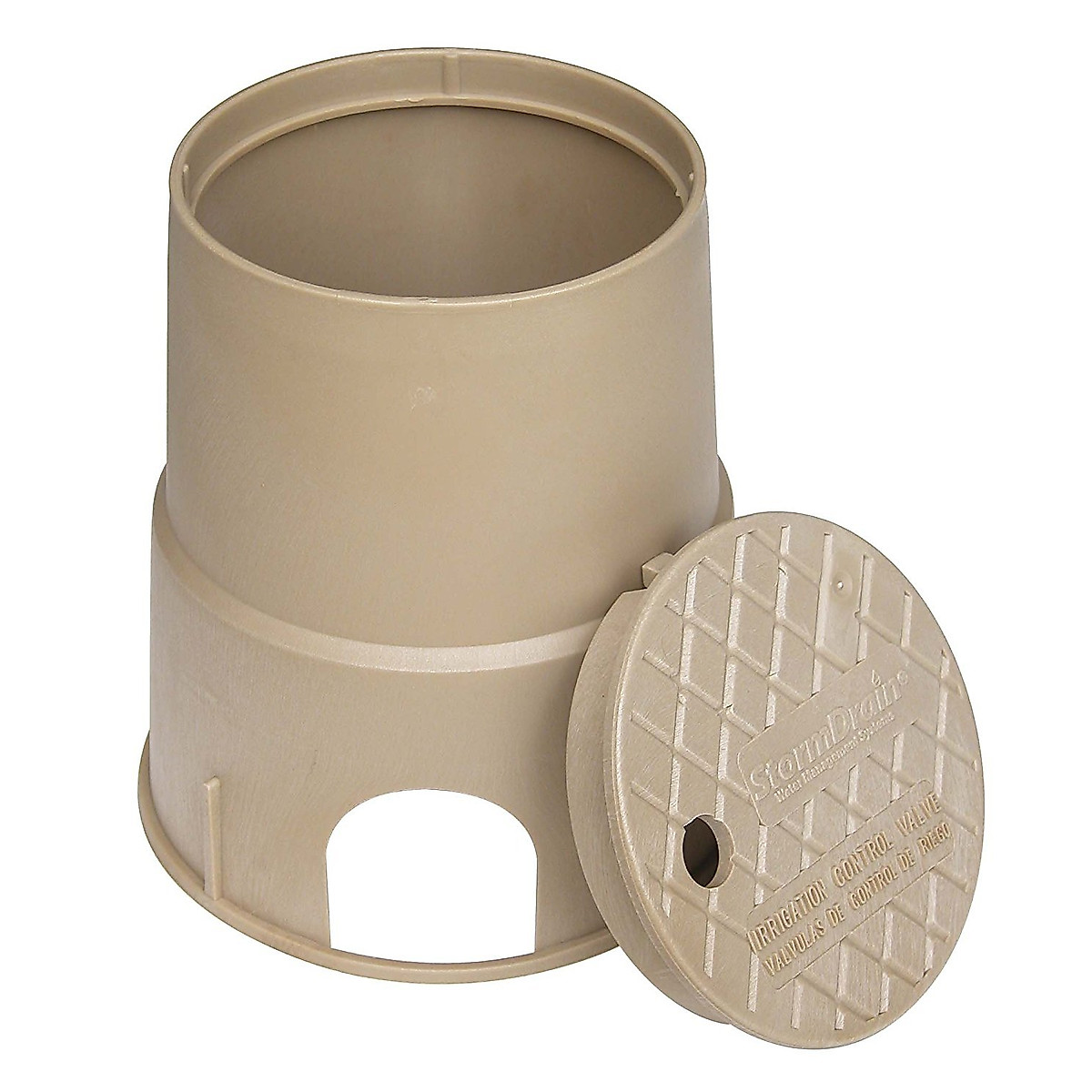 STORMDRAIN WATER MANAGEMENT SYSTEMS Storm Drain FSD-62 6-in. Round Sprinkler Valve Box - Sand