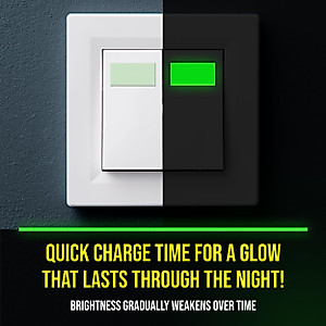 Lockport Glow in The Dark Tape - 15 Ft x 0.5 Inch - Bright, Rechargeable, & Long-Lasting Fluorescent Tape - Luminous Tape for Outdoor Sports, Night Decorations, and Home Marking