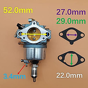Carburetor Carb Compatible with AM131756 15003-2801 AM134257 15003-2860 Garden Tractors 345 GX345 FD611V Engine C073