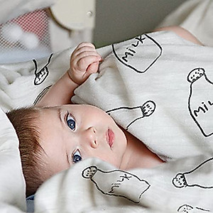 Baby Swaddle Blanket Muslin Silky Soft Blanket Set Breathable for Girls & Boys, Skin-Friendly Baby Receiving Wrap Newborn Gifts, Infant Shower Items, and Toddler Gifts - Pack of 4 (100% Cotton)