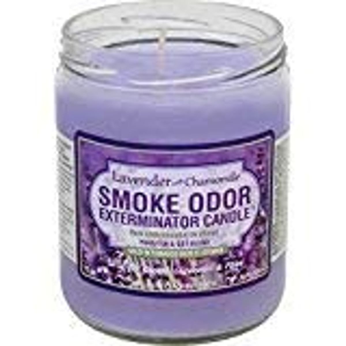 Smoke Odor Exterminator 13 oz Jar Candles Lavender Chamomile, (3) Set of Three Candles.