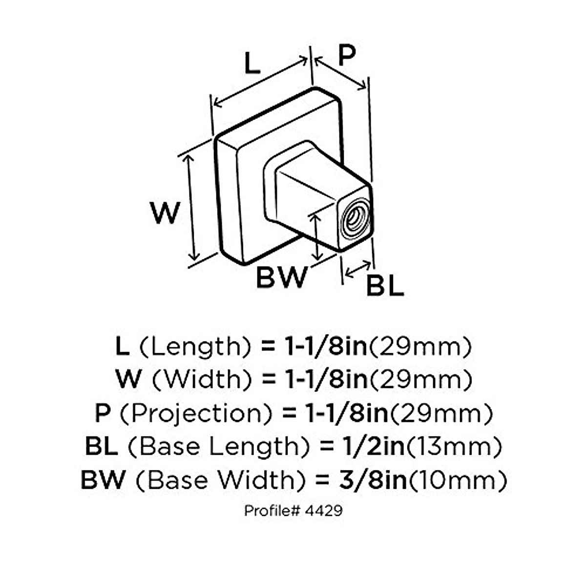 Amerock | Cabinet Knob | Rustic Bronze | 1-1/8 inch (29 mm) Length | Forgings | 1 Pack | Drawer Knob | Cabinet Hardware