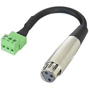 Hosa PHX-106FBULK 6-Inch XLR3F to PHX3M Adaptor