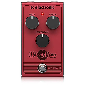 TC Electronic BLOOD MOON PHASER Vintage-Style Phaser Pedal with Four-Stage Filter and All-Analog Circuit