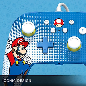 PowerA Enhanced Wired Controller for Nintendo Switch - Mario Pop Art