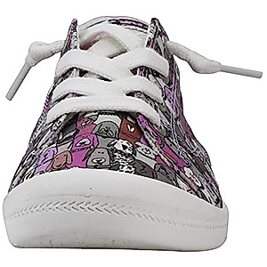 Skechers BOBS Women's Beach Bingo-Dog House Party Sneaker Lavender/Multi 9 Wide