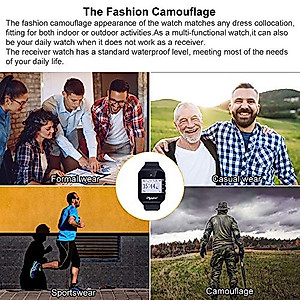 Olymbros Security Sensors/Outdoor Animals Alarm System Kit 360°20m/ Long Range IR IP54 Motion Detector&Sensor with Sound/Vibration/Visual Three Alerts for Hunting/Camping/Home Security